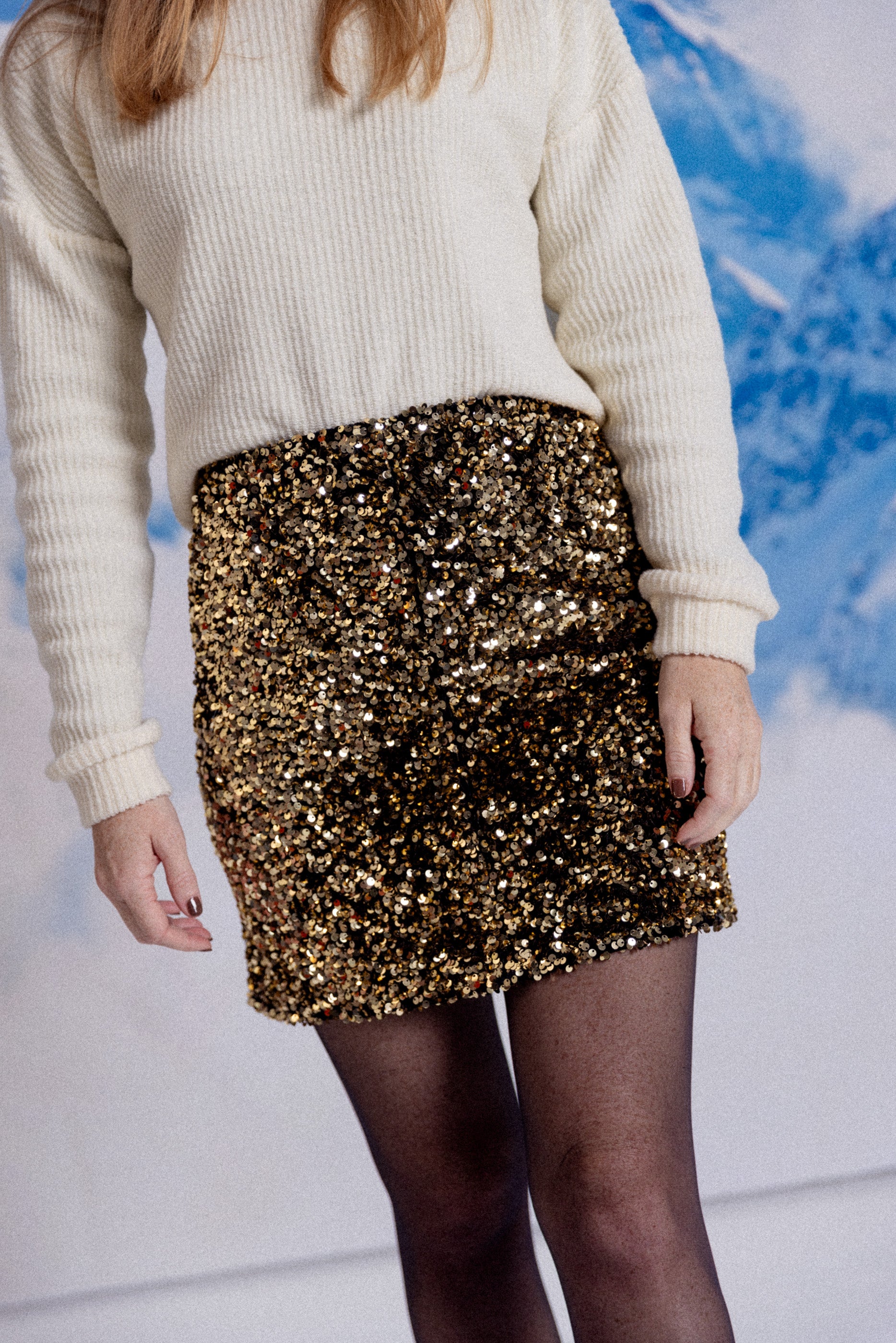 Gold Charlie mini skirt – Les jupes de Prune