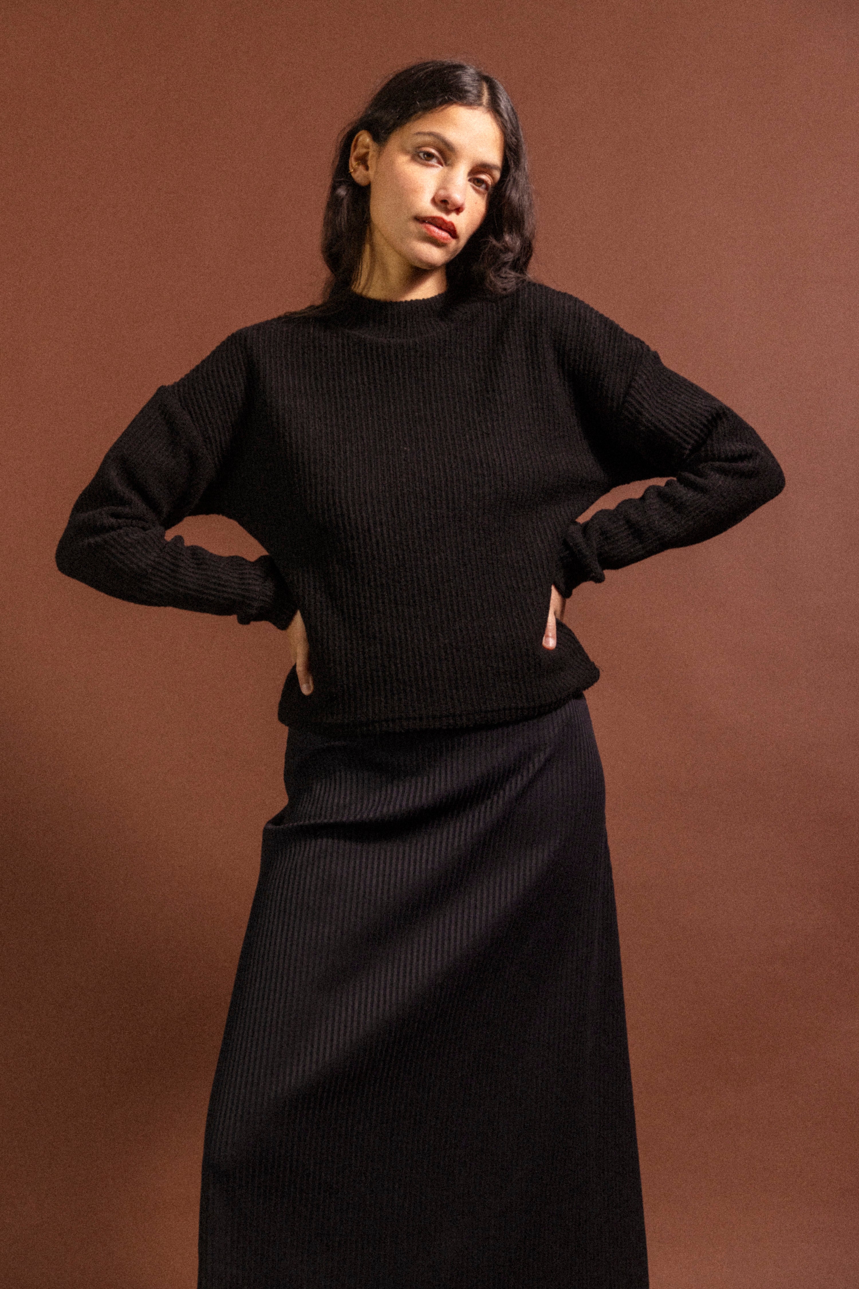 Mont Rainier black turtleneck sweater – Les jupes de Prune