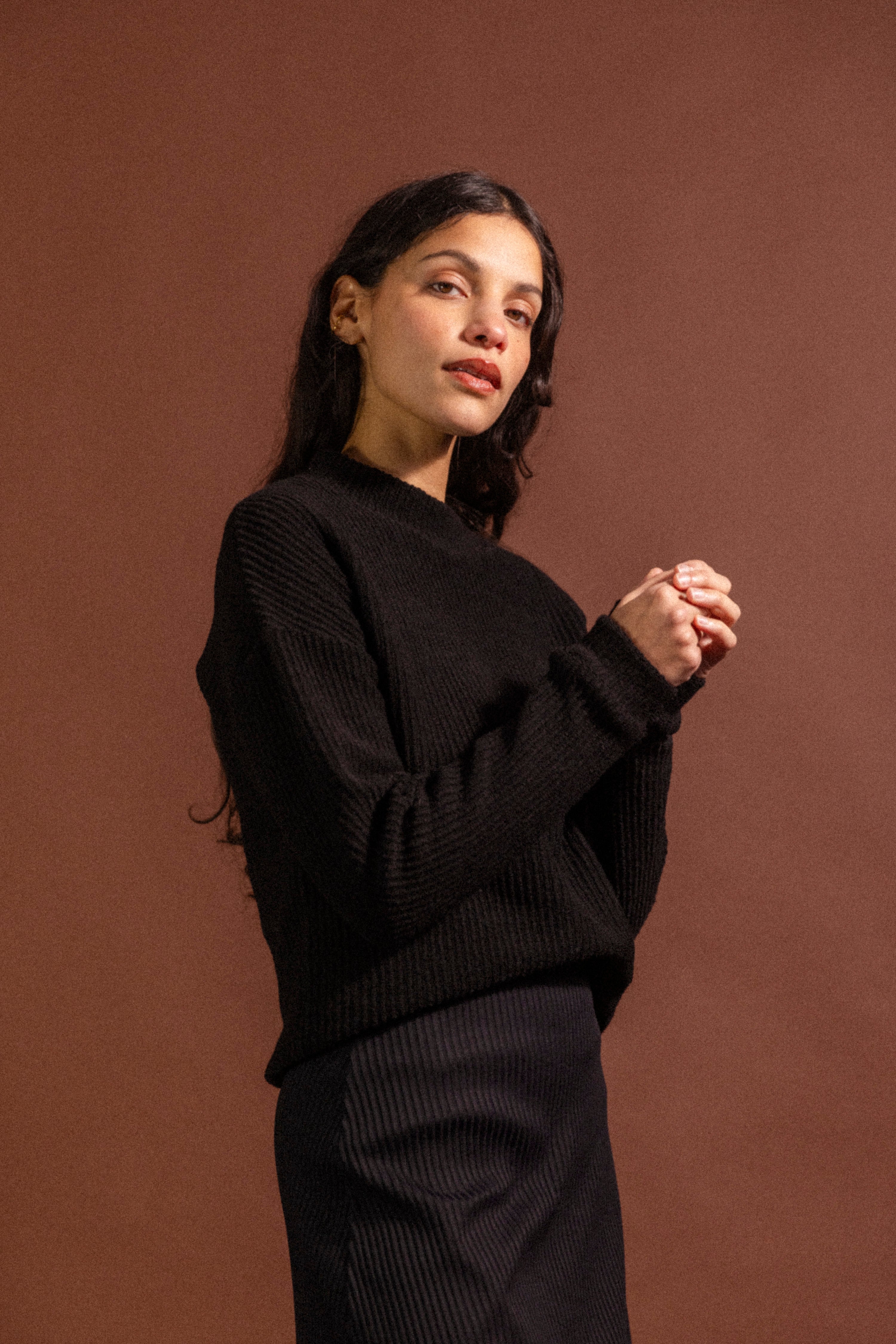 Mont Rainier black turtleneck sweater – Les jupes de Prune