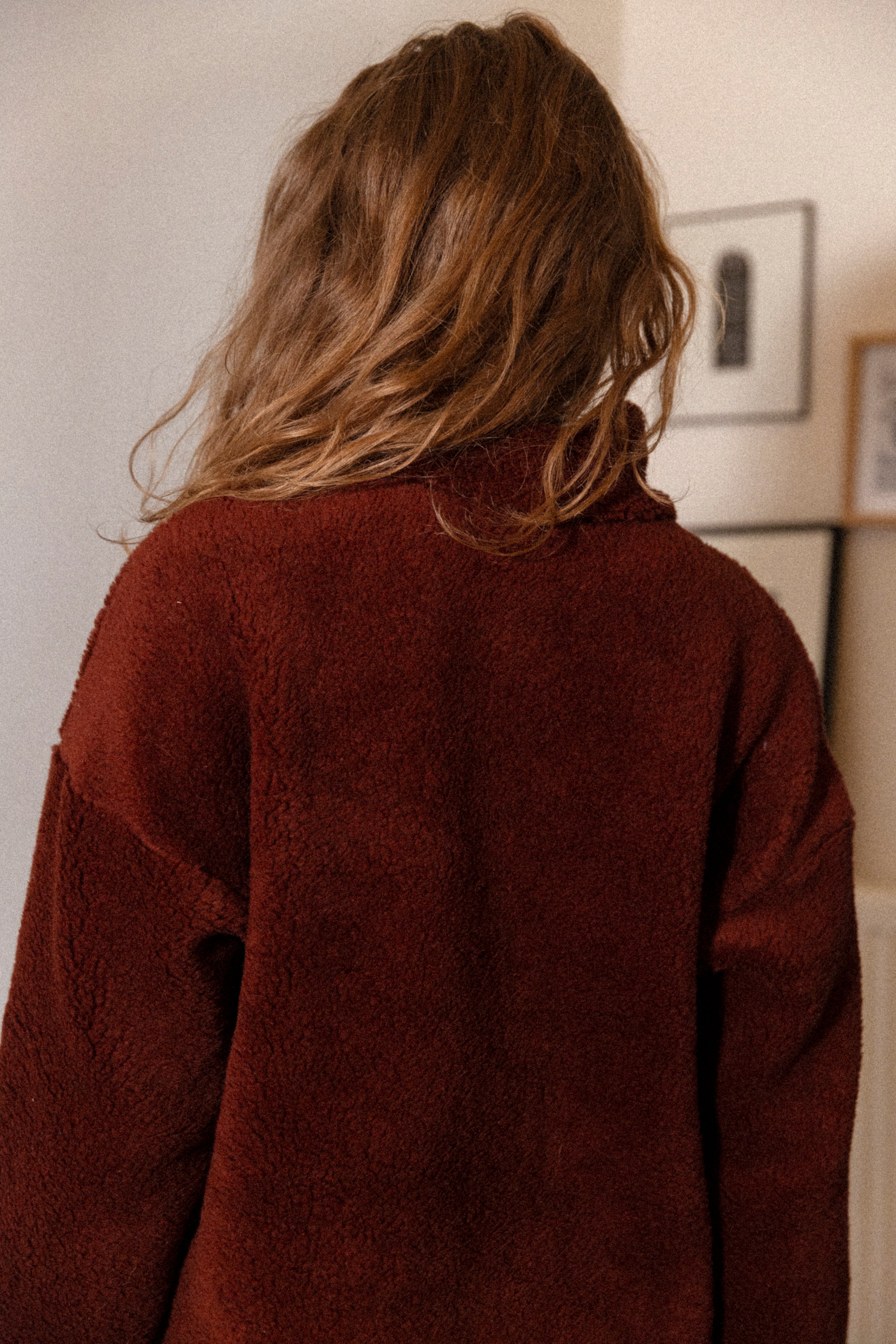 Brandy brown fleece – Les jupes de Prune