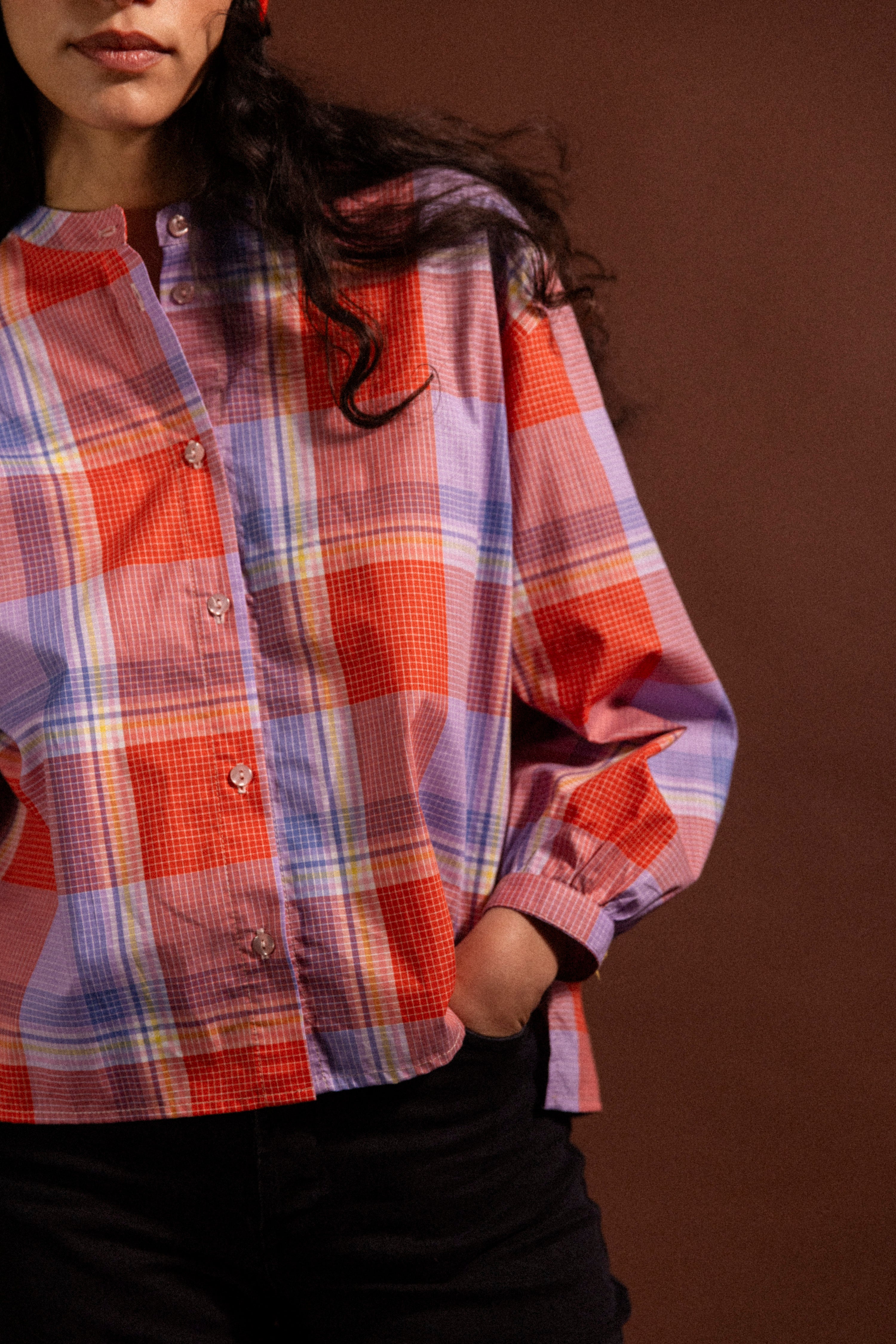 Blouse Col Mao Betsy – Les jupes de Prune